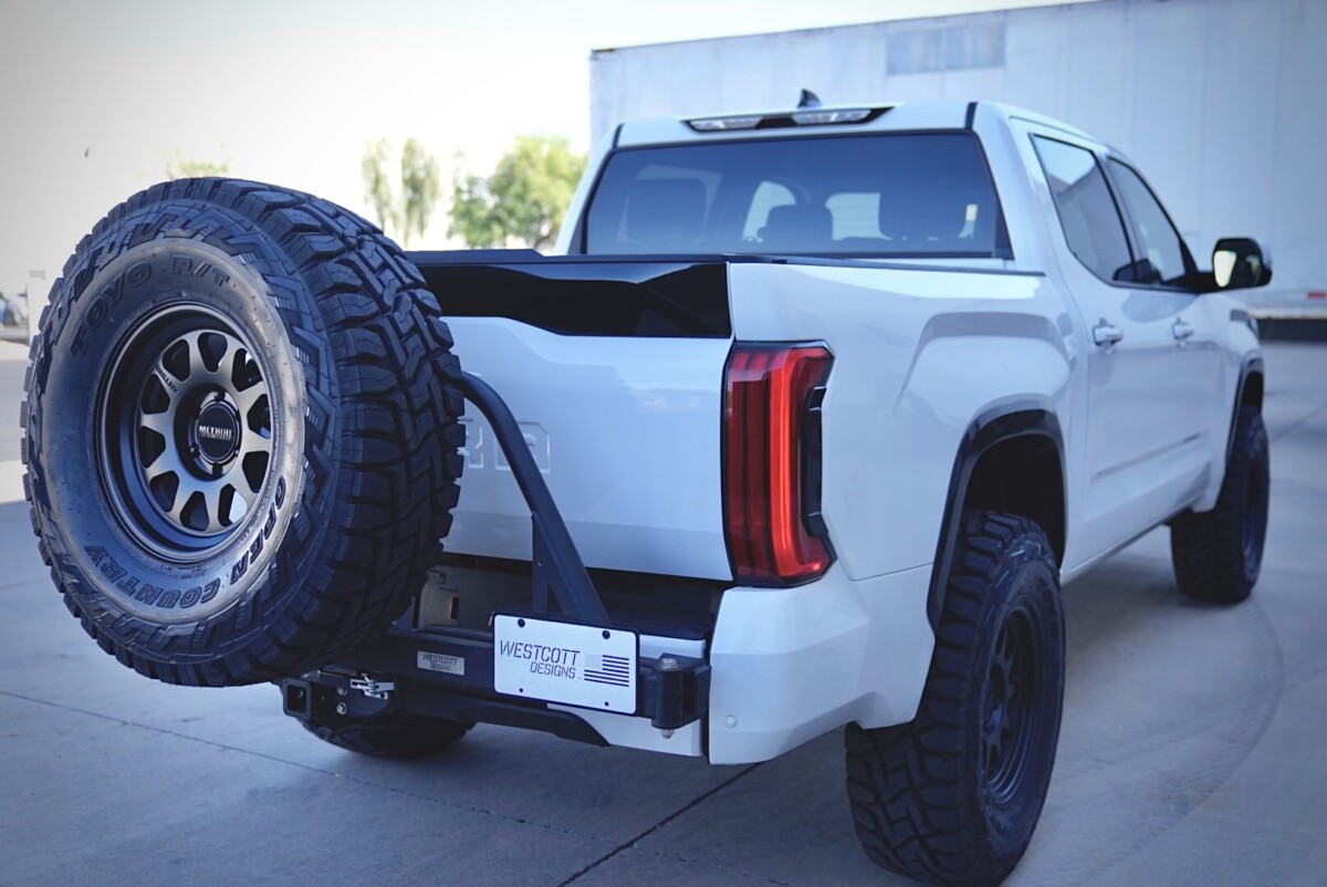 Universal Modular Spare Tire Carrier Rack - Westcott Designs