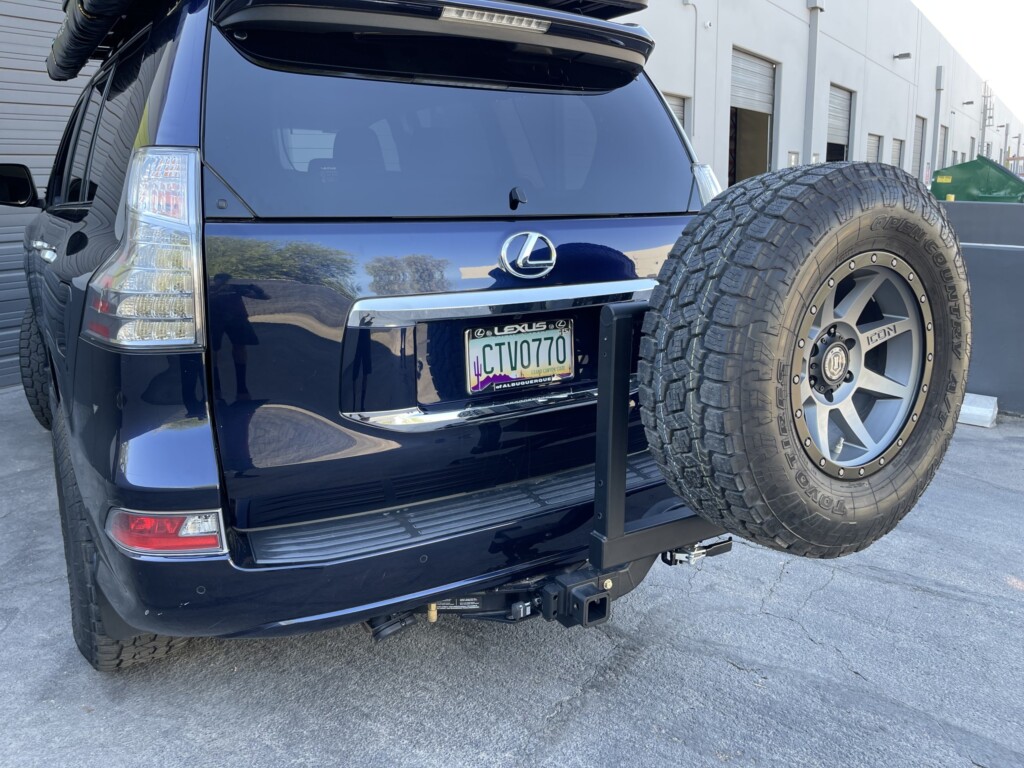 Universal Modular Spare Tire Carrier Rack - Westcott Designs